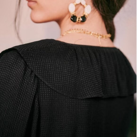 Sezane | Tops | Sezane Priscille Blouse | Poshmark